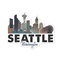 Seattle Skyline - Etsy