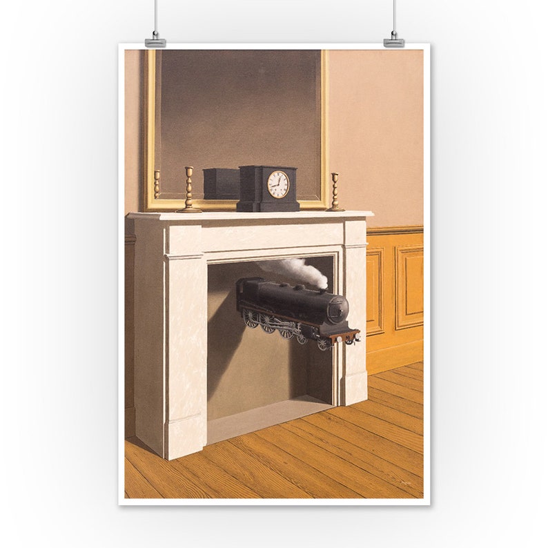 Time Transfixed Artist: Rene Magritte c.1938 Masterpiece | Etsy