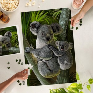 Puzzle, Koala, 1000 Pieces, Unique Jigsaw, Family, Adults - Etsy