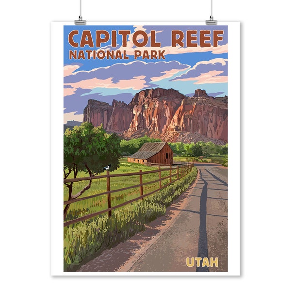 Capitol Reef Poster - Etsy