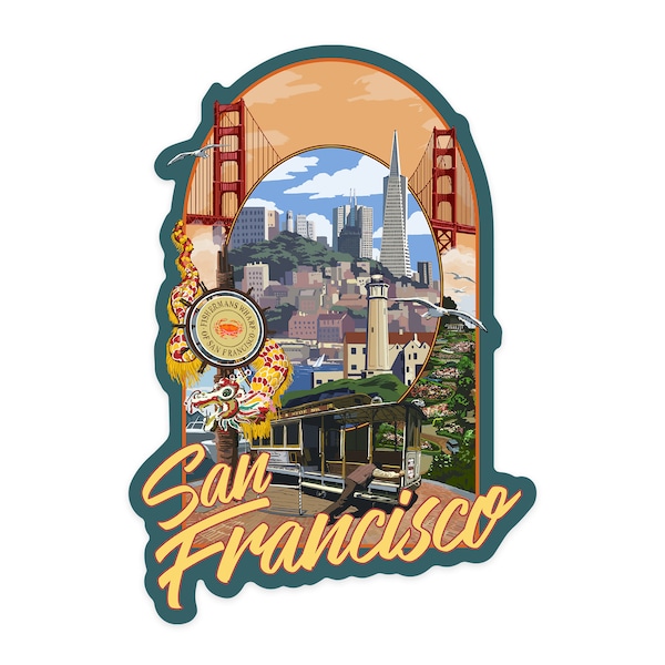 San Francisco Decal Etsy