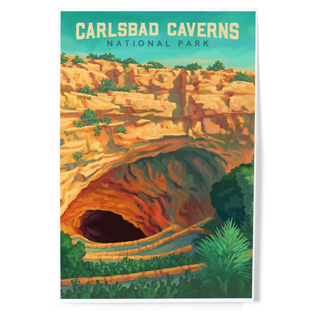 Prints, Carlsbad Caverns National Park, Oil Painting, Posters, Hang ...
