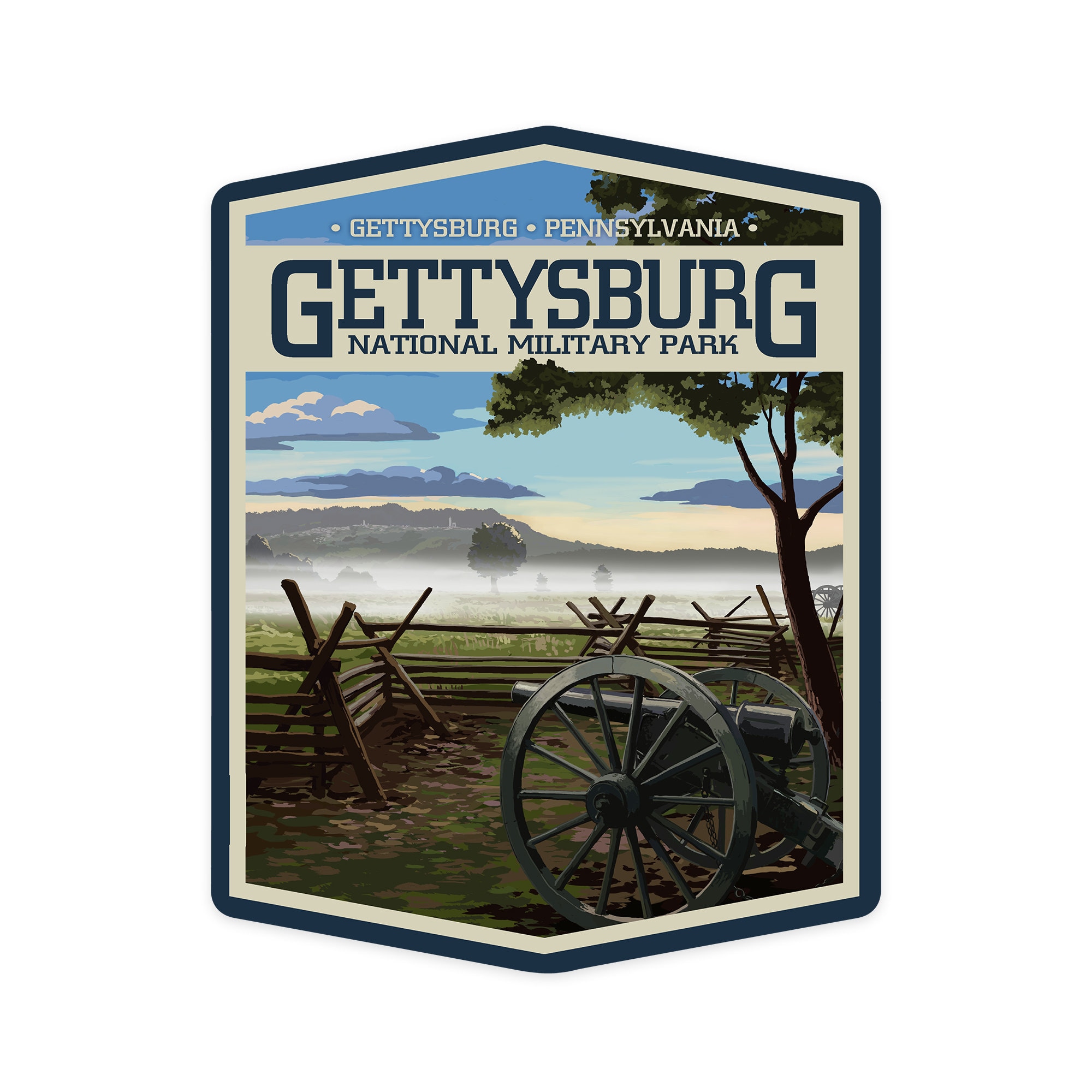 Sticker Gettysburg National Military Park Pennsylvania - Etsy