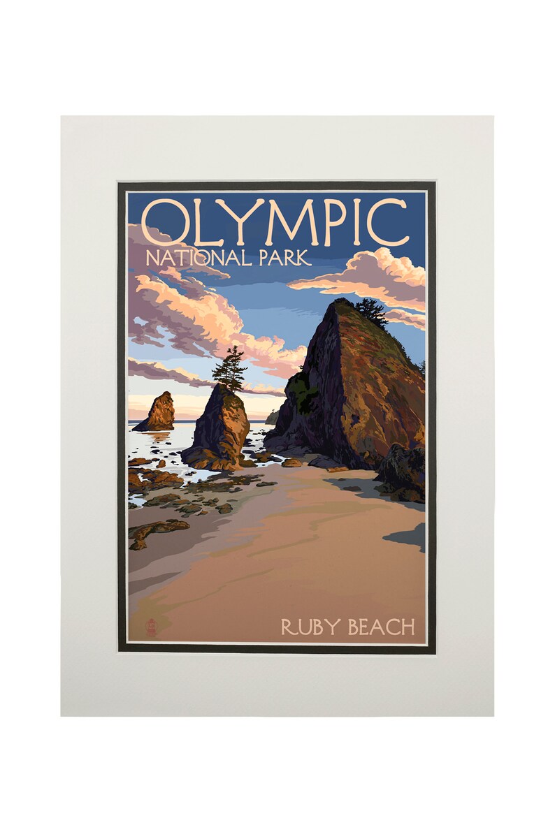 Prints Signs Olympic National Park Washington Ruby Beach - Etsy