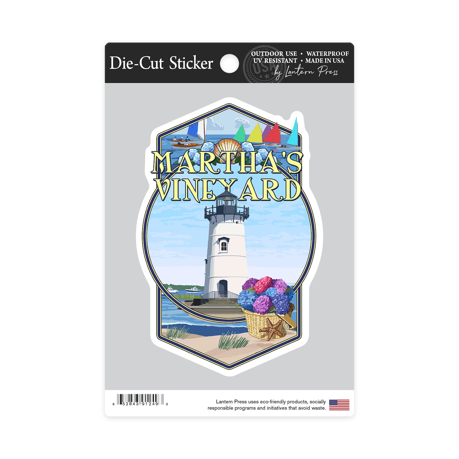 Sticker Martha's Vineyard Massachusetts Montage Scenes - Etsy