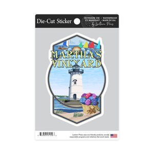 Sticker Martha's Vineyard Massachusetts Montage Scenes - Etsy