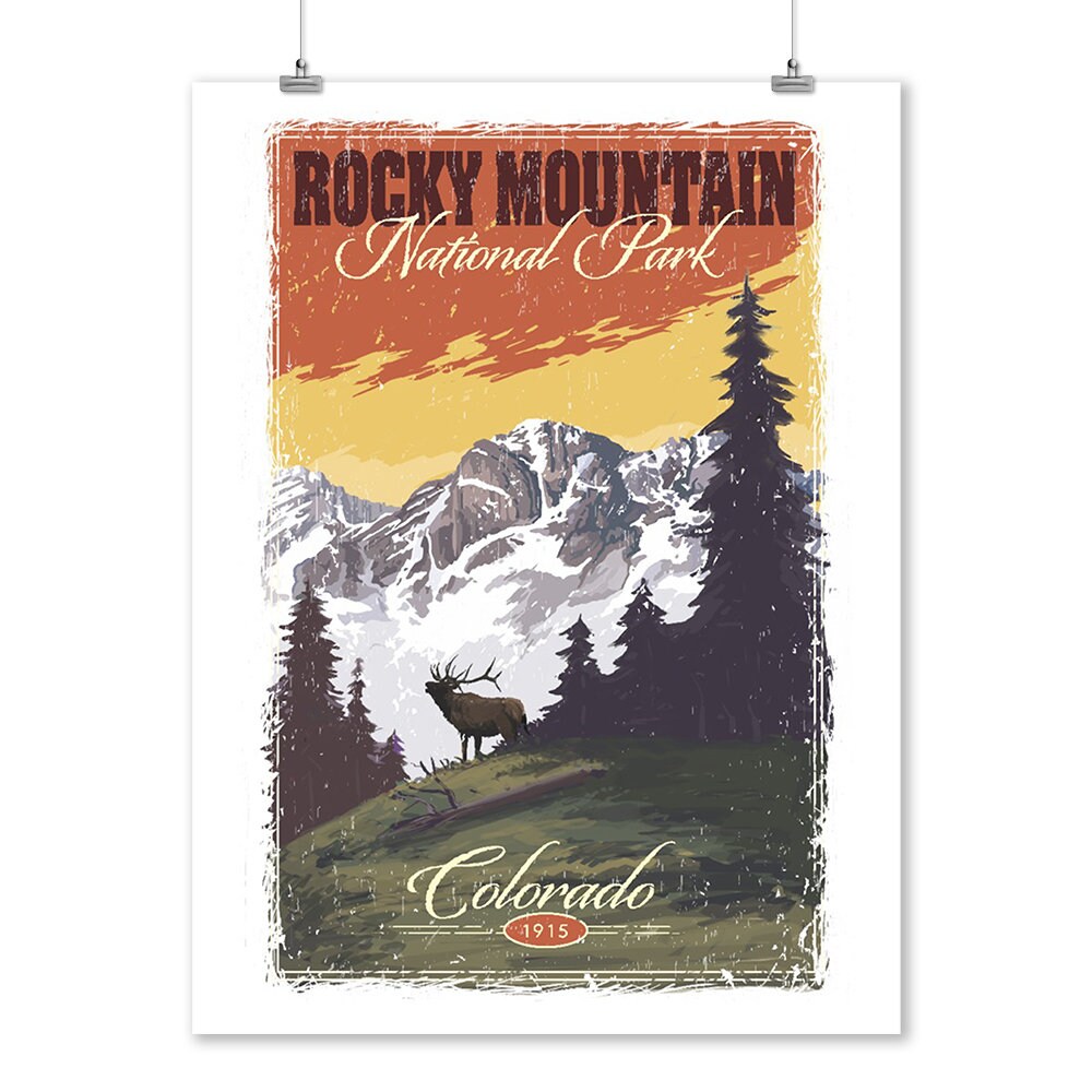 Wall Décor Oil Painting Prints Colorado Signs Hang Ready Unique Metal ...