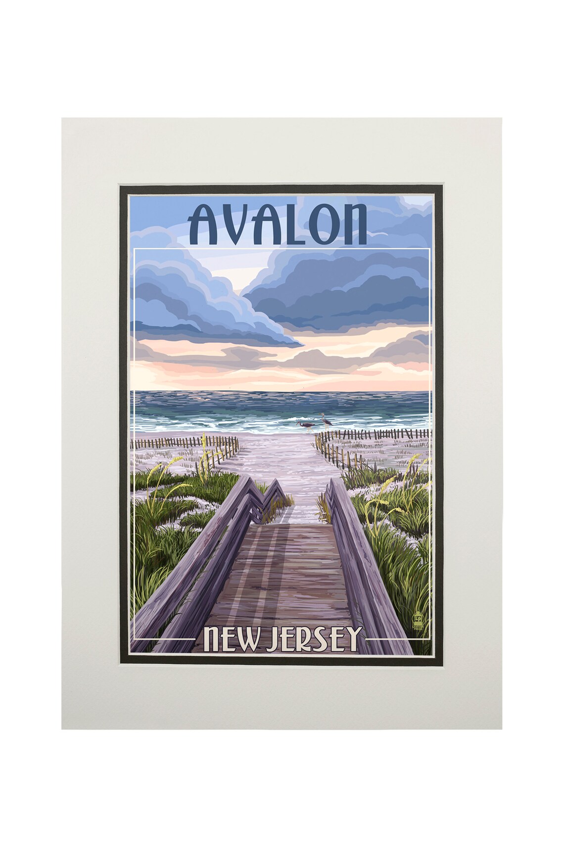 Prints Signs Avalon New Jersey Beach Boardwalk Scene - Etsy