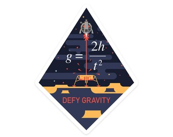 Defy Gravity Sticker - Etsy