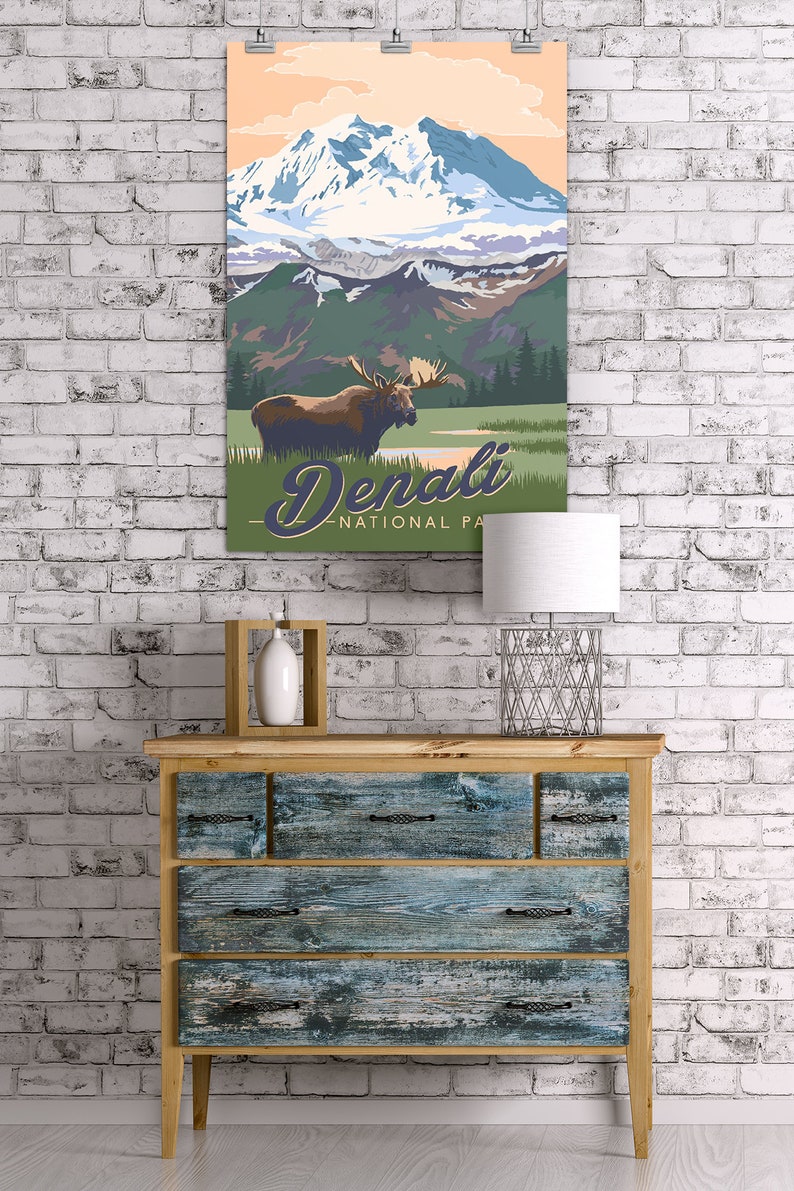 Prints Signs Denali National Park Alaska Moose and - Etsy