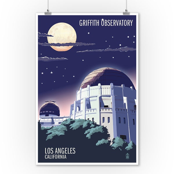 Griffith Observatory Poster - Etsy