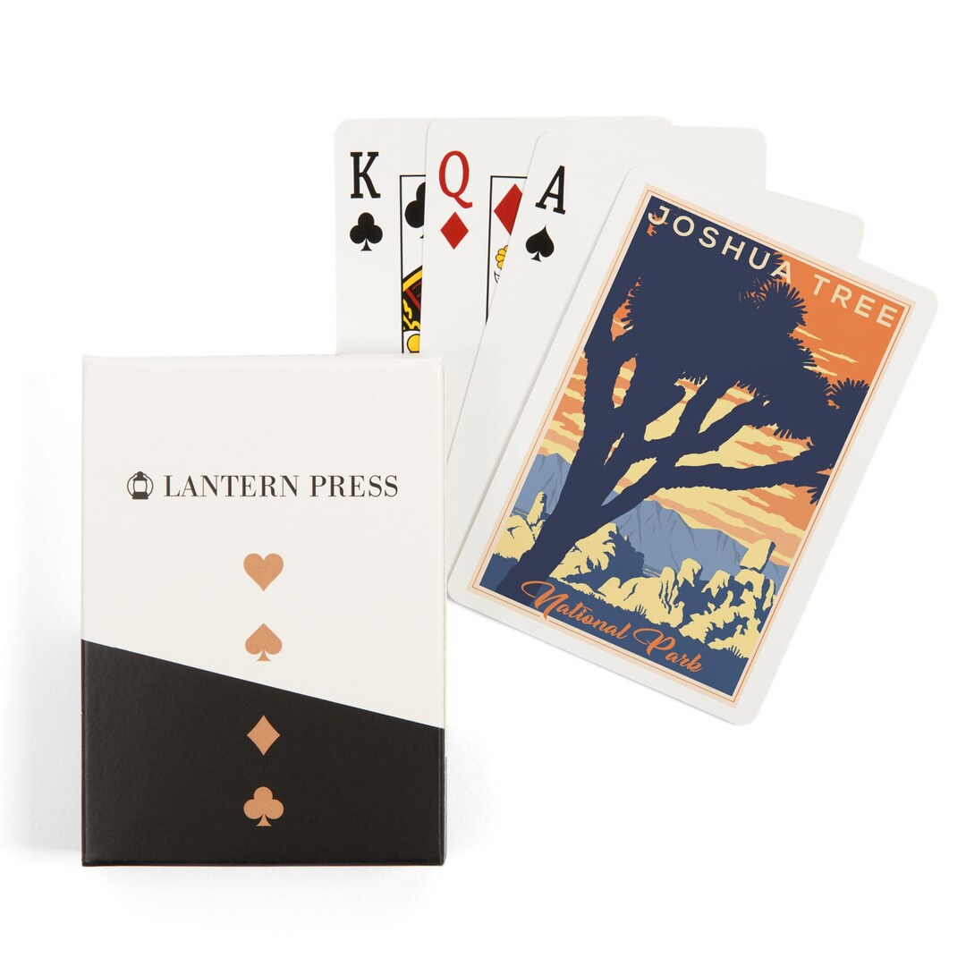Playing Cards, Joshua Tree National Park, California, Lithograph, 52 ...