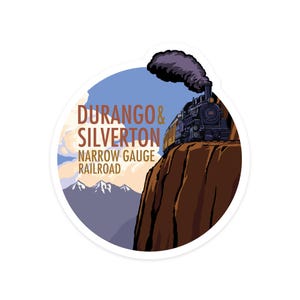 Sticker, Durango, Colorado, Durango and Silverton Narrow Gauge Railroad ...