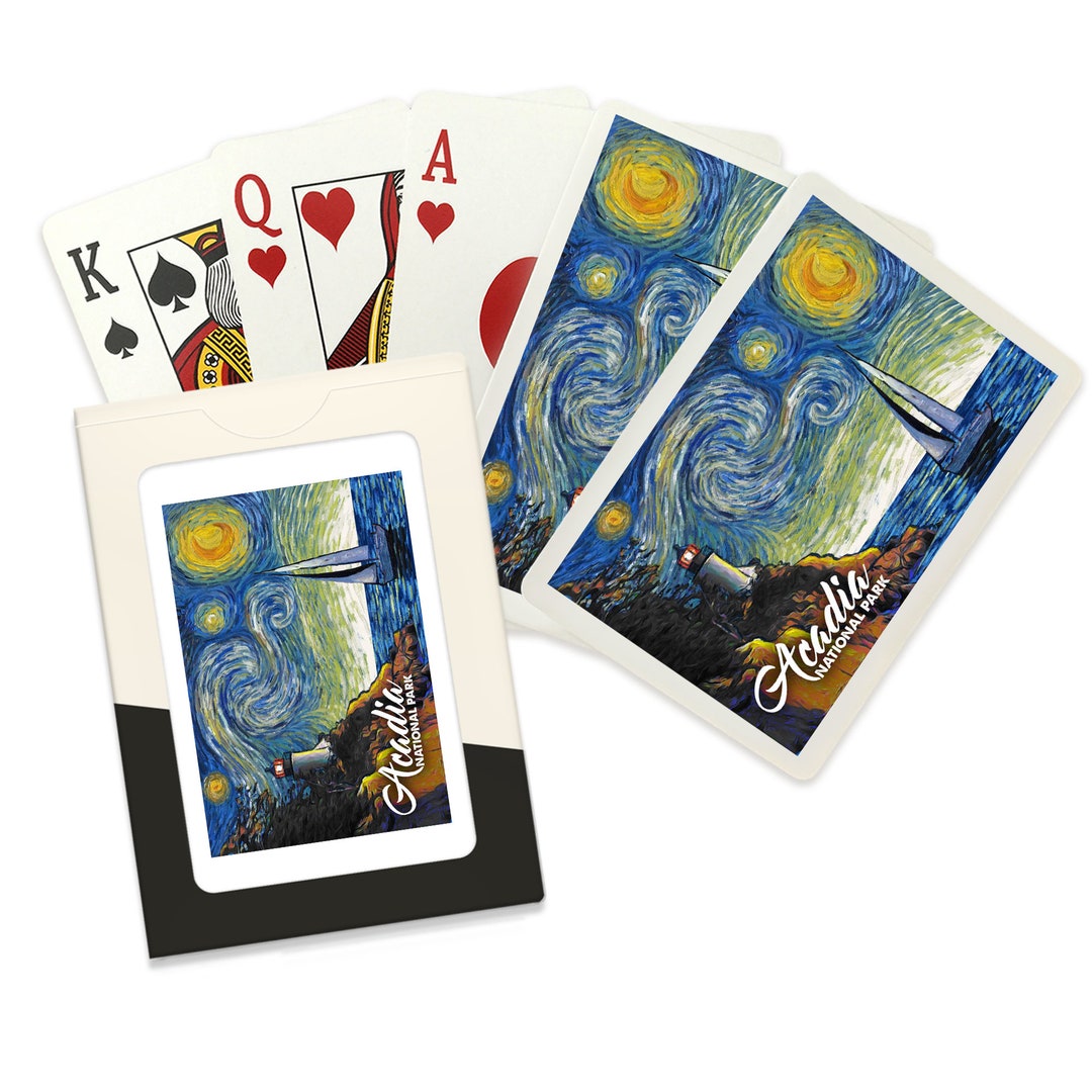 Playing Cards, Acadia National Park, Maine, Bass Harbor Lighthouse ...