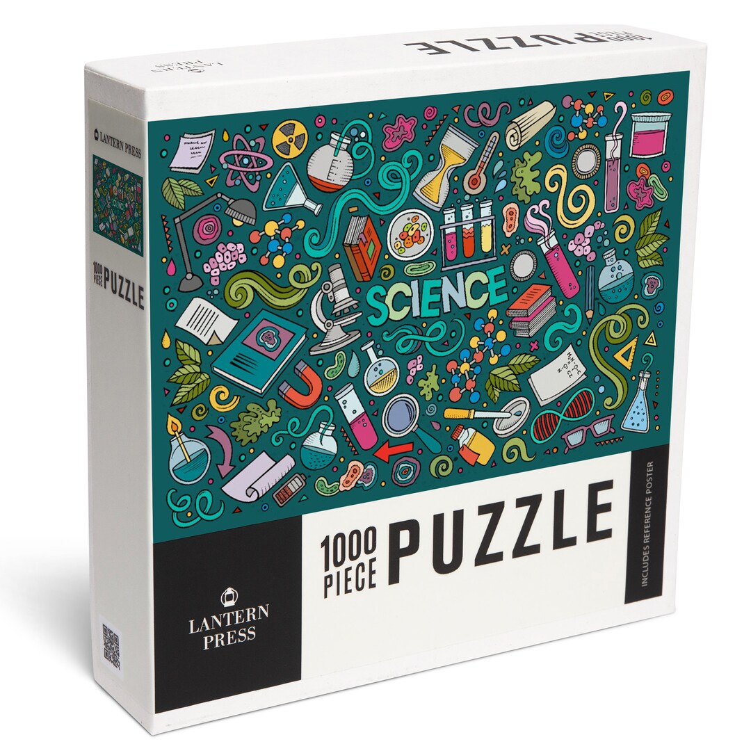 Puzzle, Science Icons, Collage, 1000 Pieces, Unique Jigsaw, Family ...