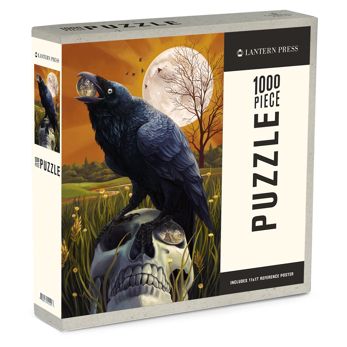 Puzzle Raven and Skull 1000 Pieces Unique Jigsaw Family - Etsy