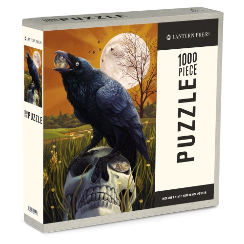 Puzzle Raven and Skull 1000 Pieces Unique Jigsaw Family - Etsy