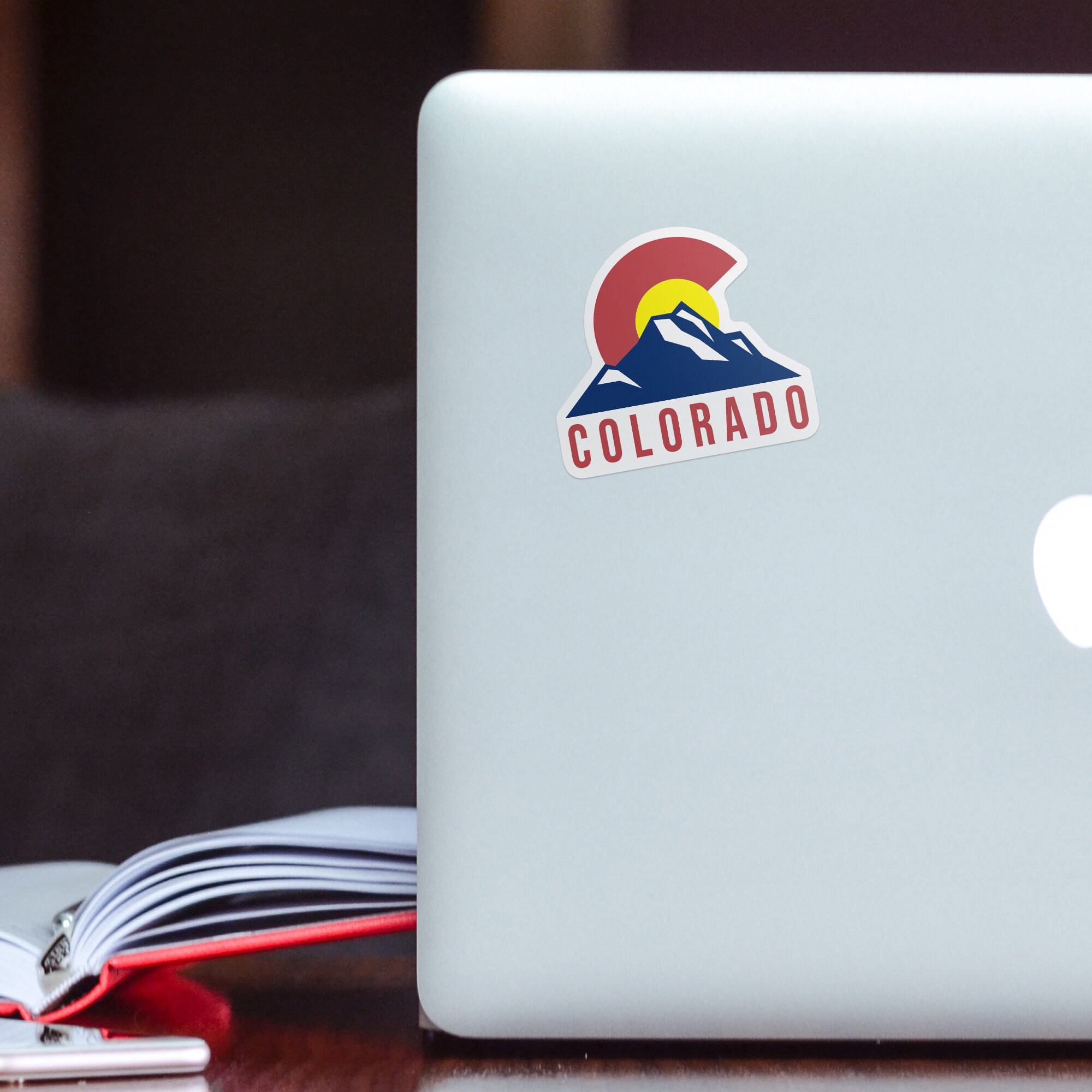 Sticker Colorado Colorado Flag & Mountain Contour Lantern | Etsy