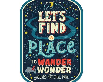 Wander Wonder Sticker - Etsy