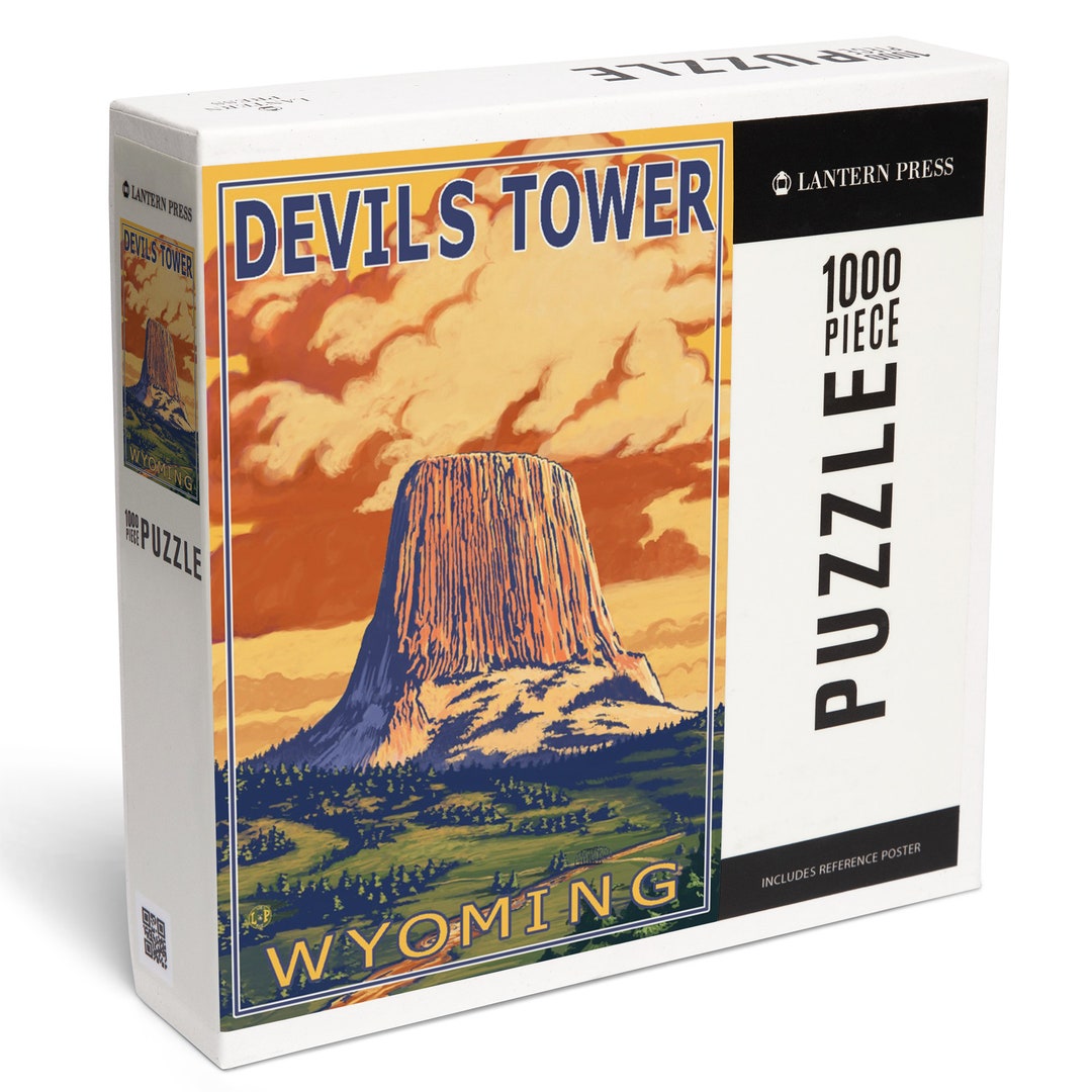 Puzzle, Devils Tower, Wyoming, 1000 Pieces, Unique Jigsaw, Family ...