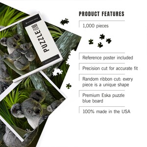 Puzzle, Koala, 1000 Pieces, Unique Jigsaw, Family, Adults - Etsy