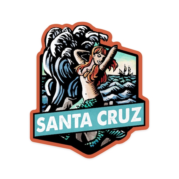 Santa Cruz Stickers - Etsy