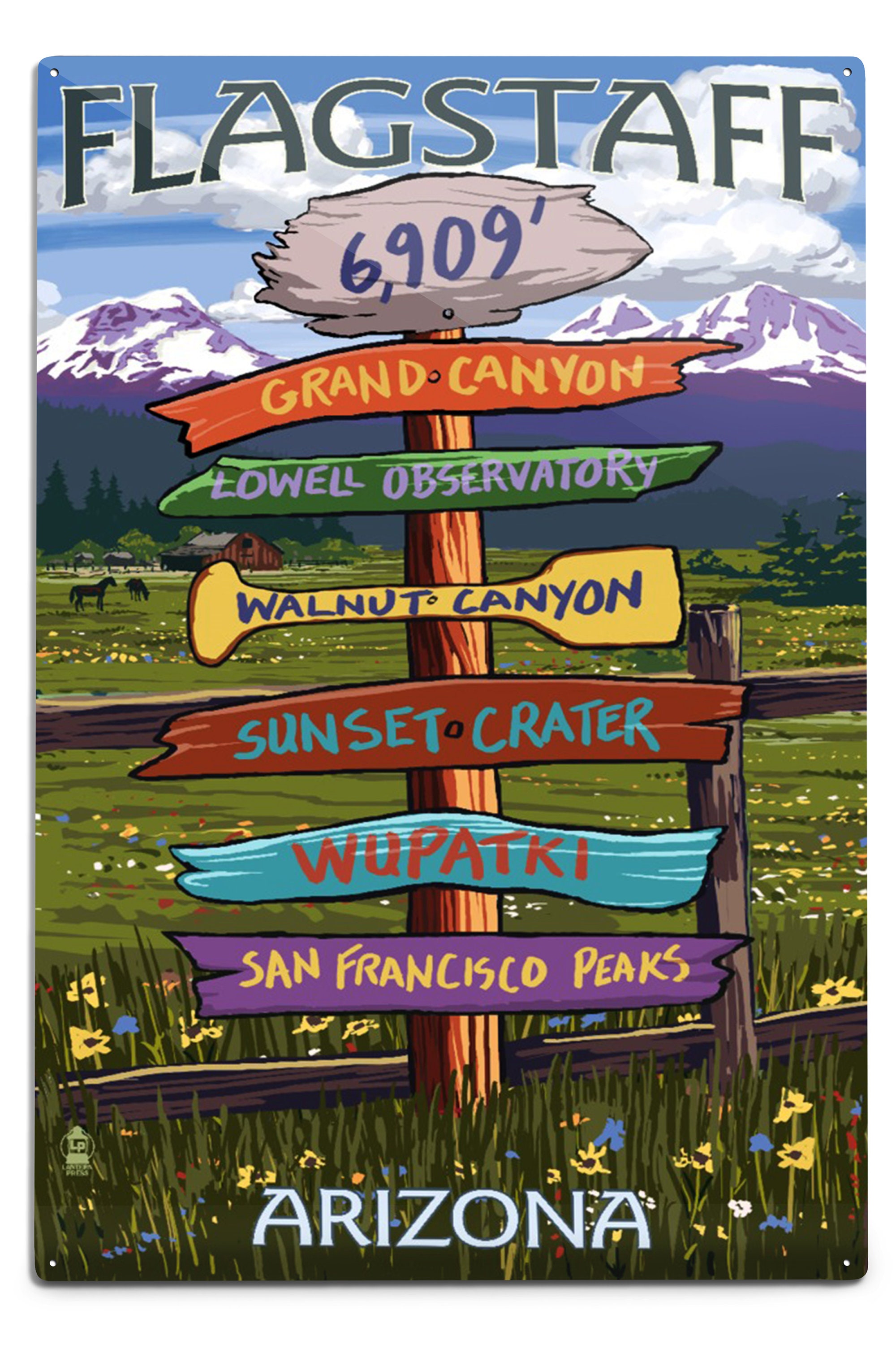 Prints Signs Flagstaff Arizona Destination Signpost - Etsy Singapore
