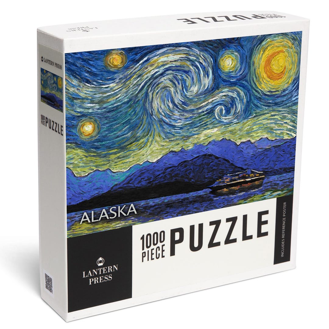 Puzzle, Alaska, Starry Night, Inside Passage, 1000 Pieces, Unique ...