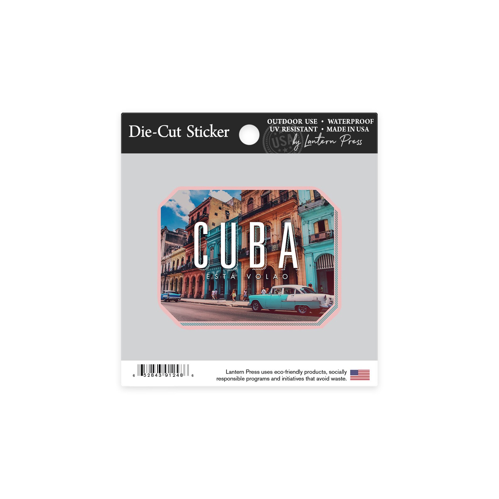 Sticker Havana Cuba Vintage Car and Buildings Contour - Etsy