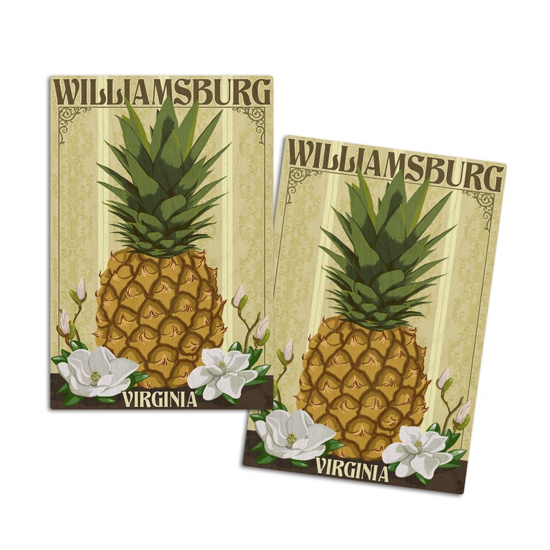 Birch Wood Williamsburg Virginia Colonial Pineapple - Etsy