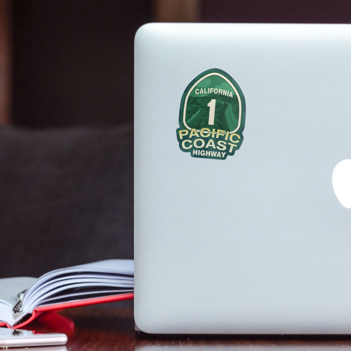 Sticker California Pacific Coast Highway 1 Contour Vinyl - Etsy