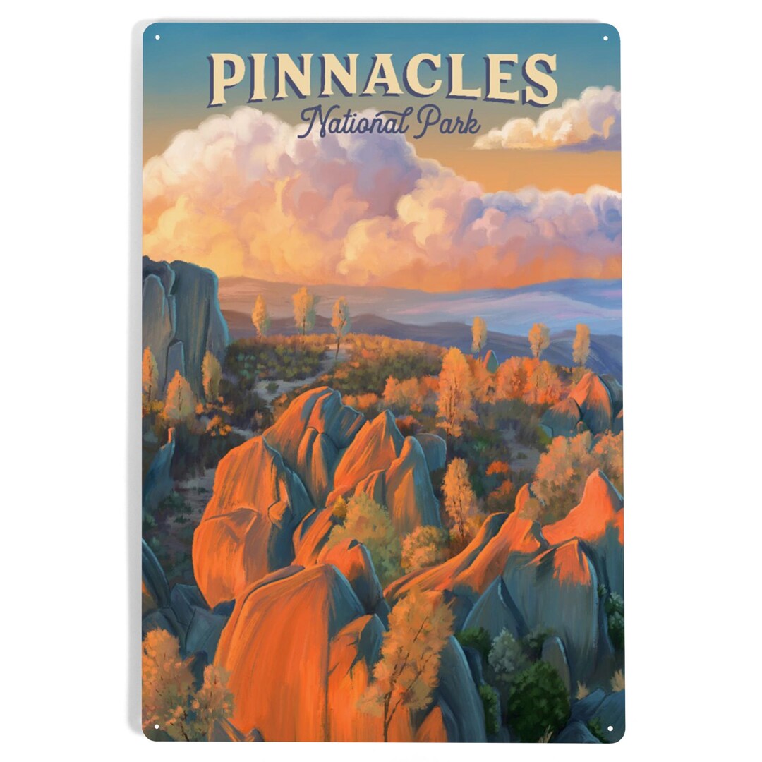 Metal Signs, Pinnacles National Park, California, Oil Painting, Unique ...