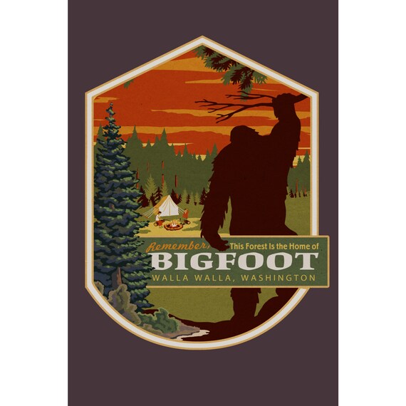 Bags & Purses Unique Unisex Travel Organic Cotton Zipper Go Bag Bigfoot ...