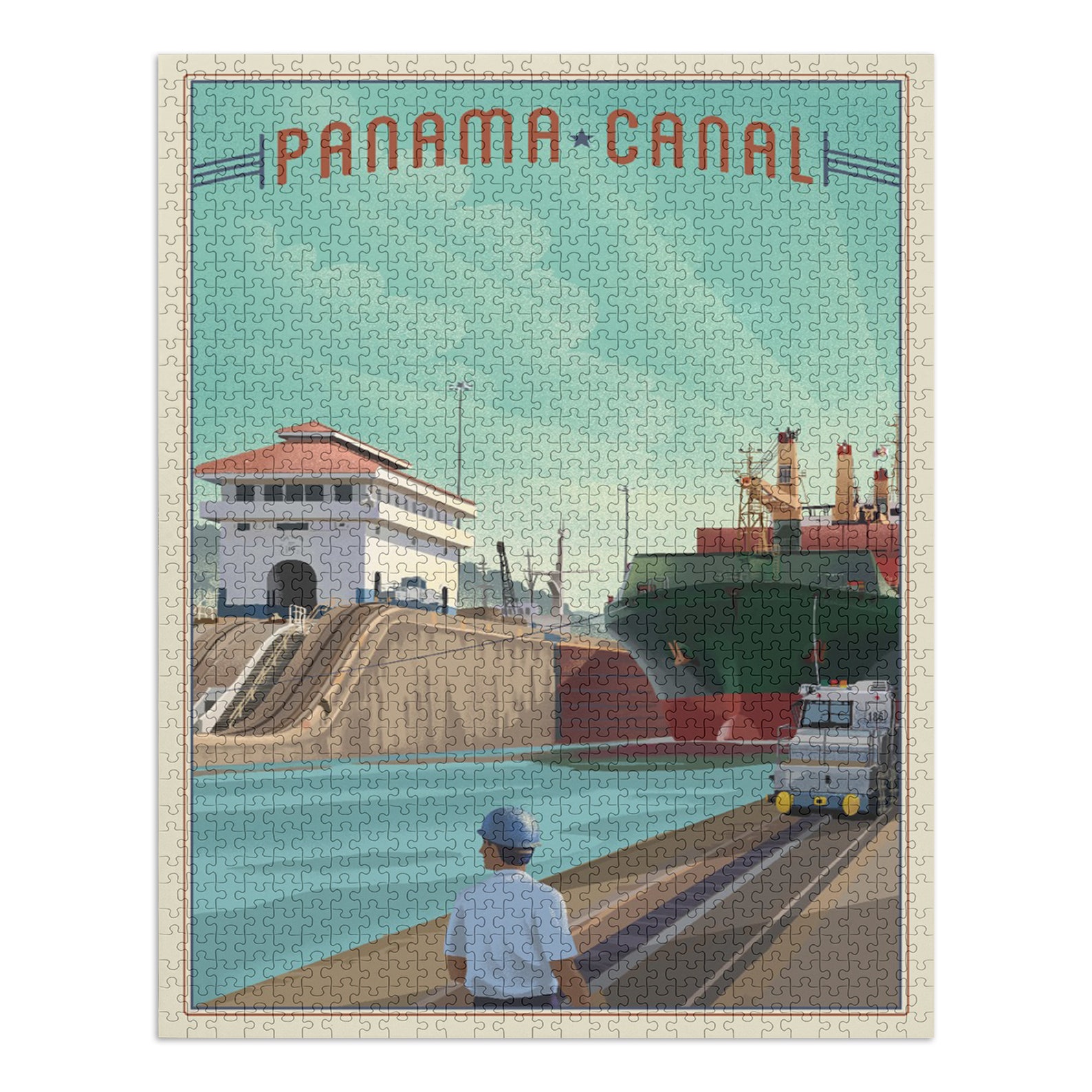 Puzzle Panama Canal Litho 1000 Pieces Unique Jigsaw - Etsy
