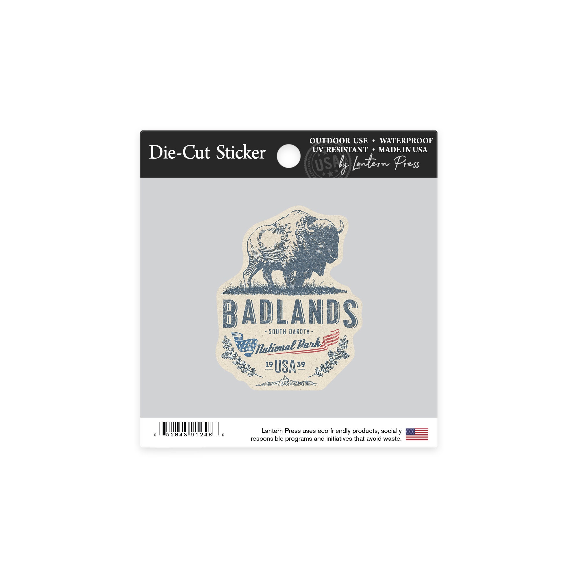 Sticker Badlands National Park South Dakota Buffalo | Etsy