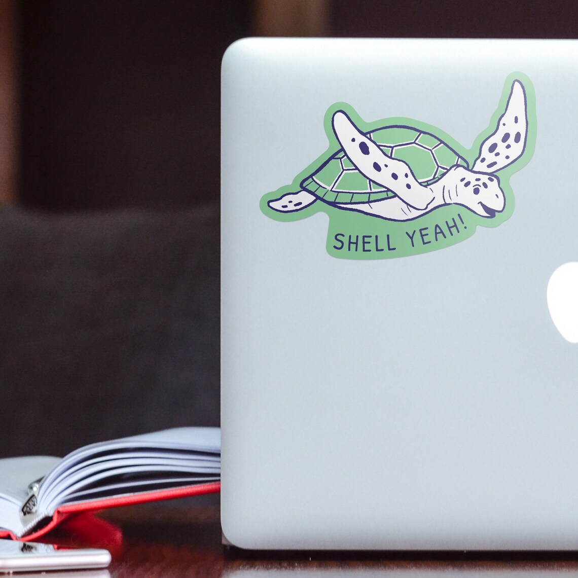 Sticker Humorous Animals Collection Turtle Shell Yeah - Etsy