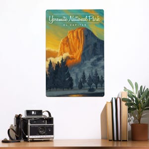 Metal Signs, Yosemite National Park, California, El Capitan, Oil ...