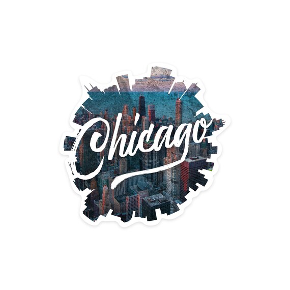 Sticker Chicago Illinois Skyline Contour Vinyl Decal - Etsy