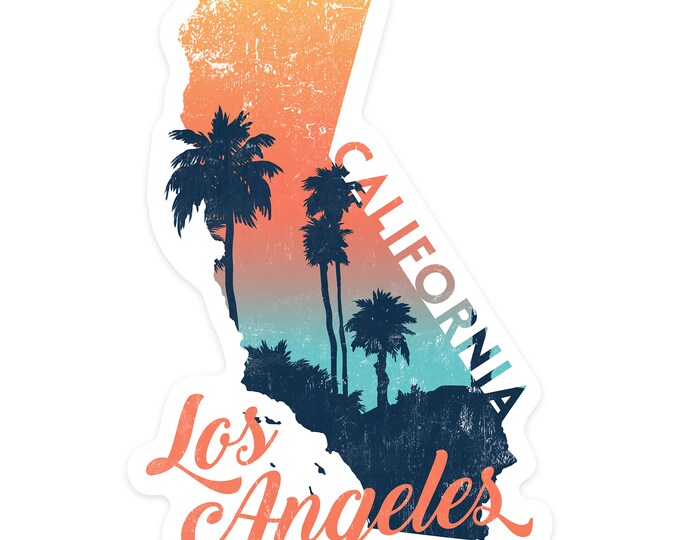 Los Angeles Sticker - Etsy