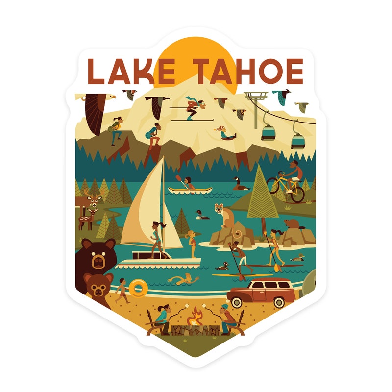 Lake Tahoe Sticker - Etsy