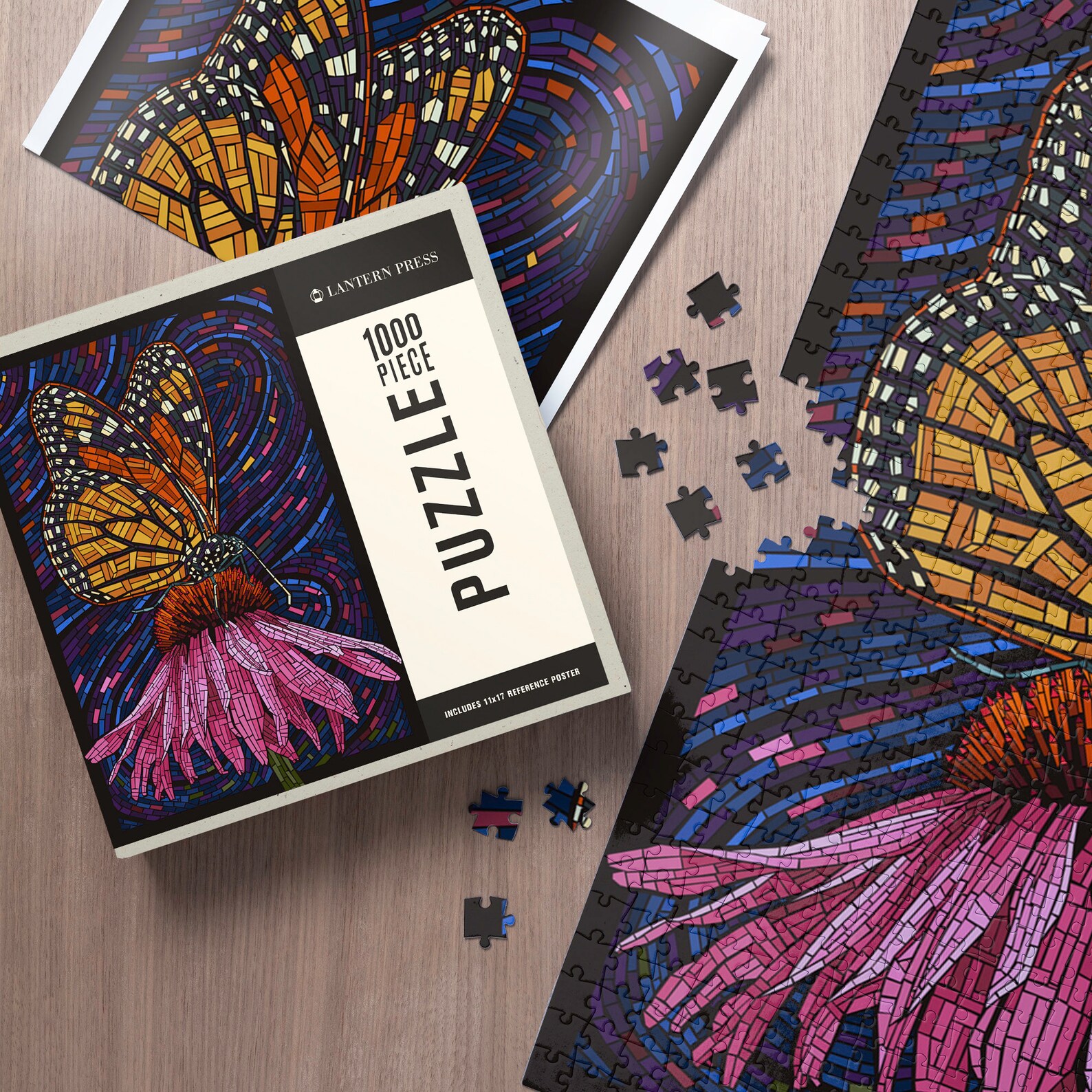 Puzzle Monarch Butterfly Paper Mosaic 1000 Pieces Unique - Etsy