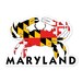 Sticker, Maryland, Crab Flag, Contour, Lantern Press Artwork, Vinyl Die ...