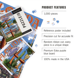 Puzzle St. Augustine Florida Destinations Sign 1000 - Etsy