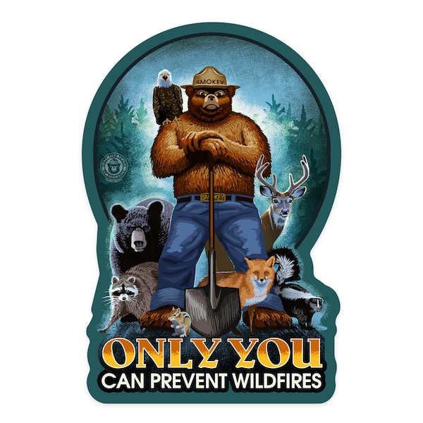 Smokey the Bear Svg - Etsy