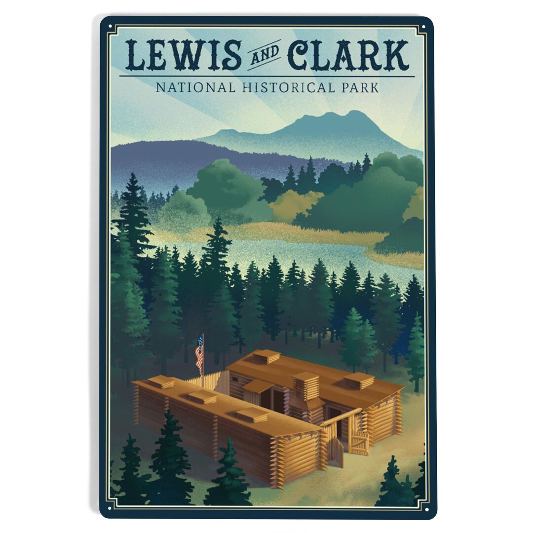 Metal Signs, Lewis and Clark National Historical Park, Oregon ...