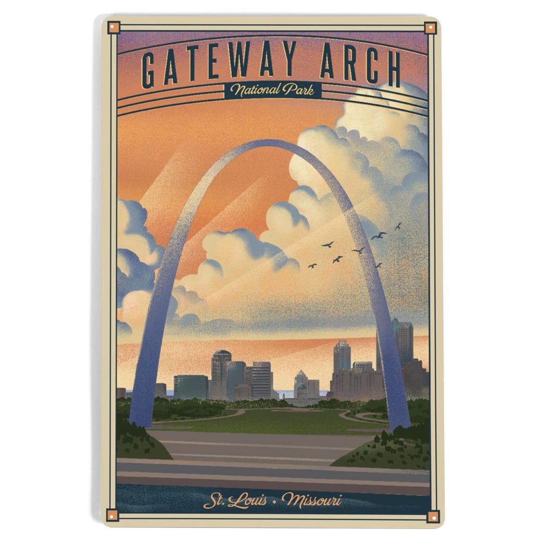 Metal Signs, Gateway Arch National Park, Missouri, Lithograph National ...