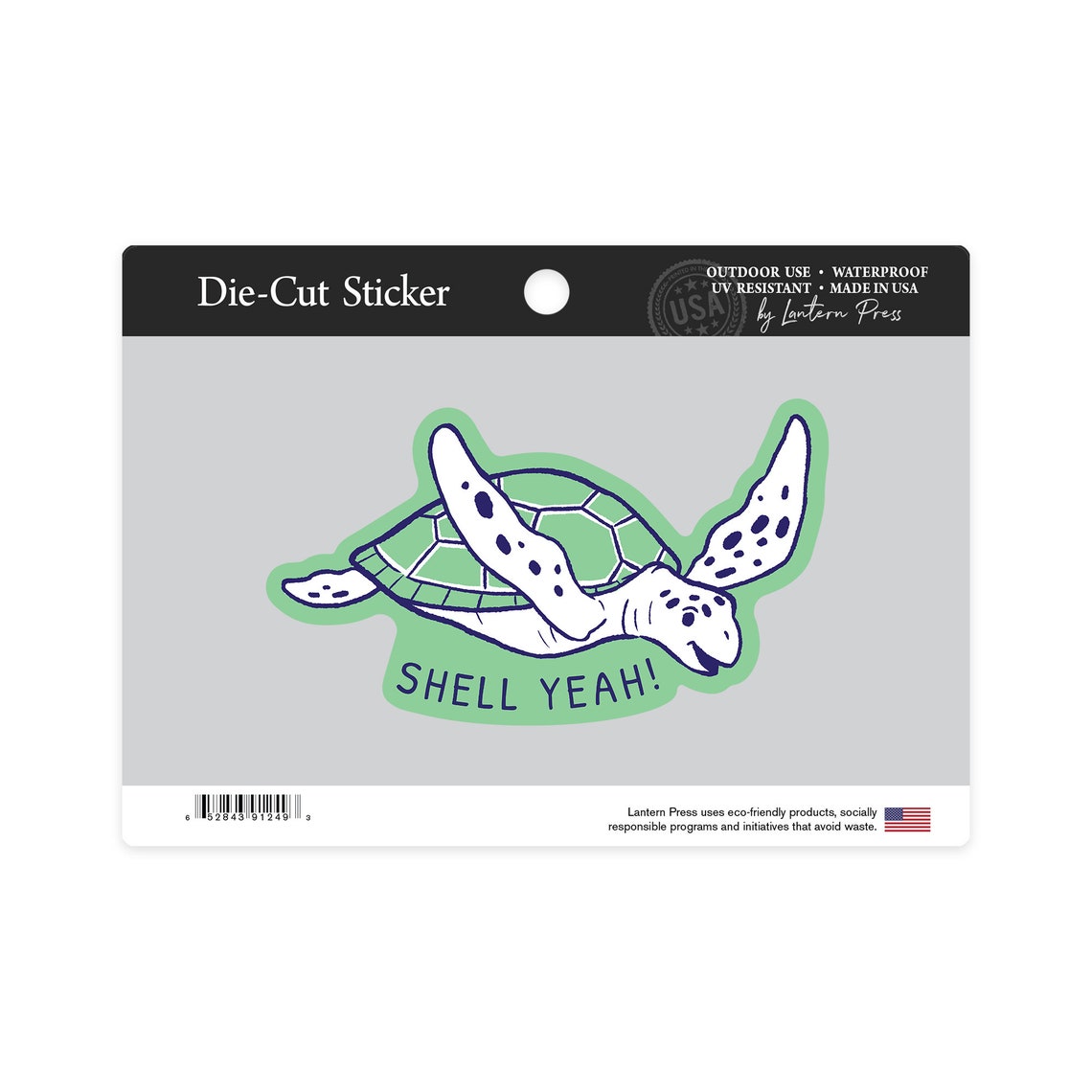 Sticker Humorous Animals Collection Turtle Shell Yeah | Etsy