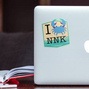 Sticker Northern Neck Virginia I Crab NNK Vector Contour - Etsy