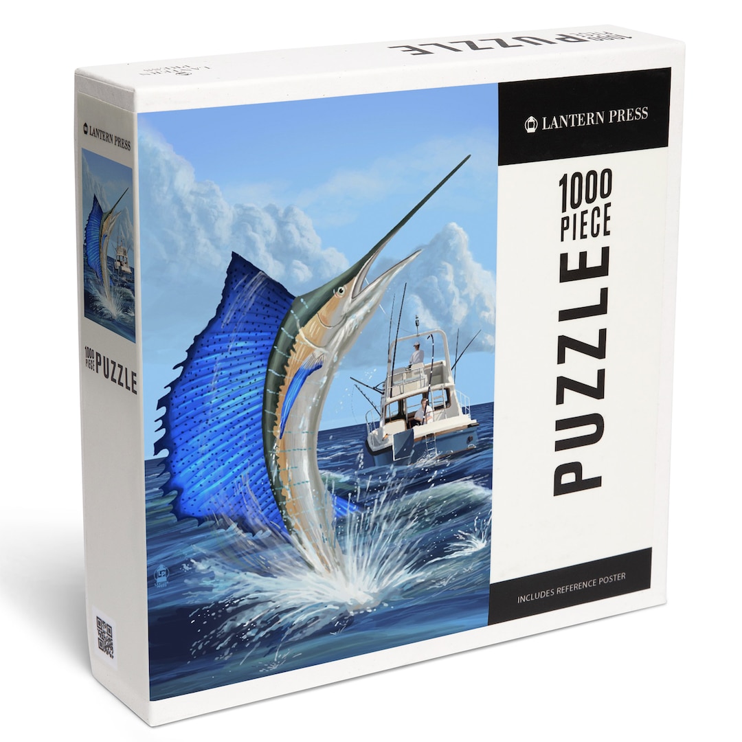 Puzzle, Sailfish Deep Sea Fishing, 1000 Pieces, Unique Jigsaw, Family ...