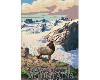 Idaho Sawtooth Sign - Etsy